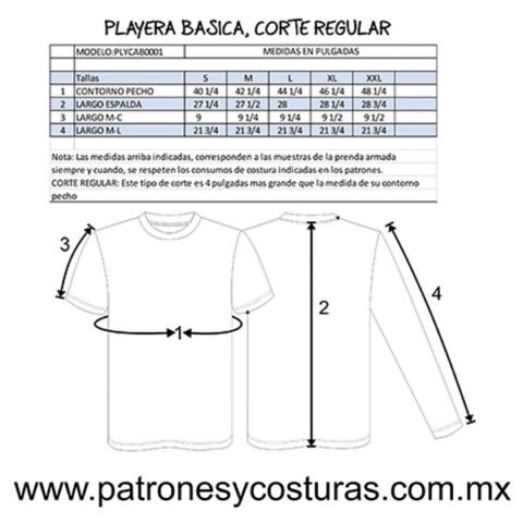 Patrón digital de playera básica de hombre
